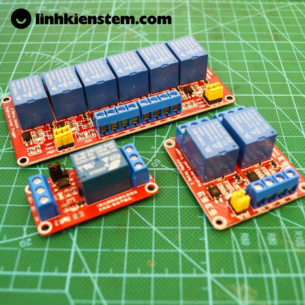 Module Relay 3.3V, 5V, 12V, 24V có opto cách ly - Linh kiện STEM